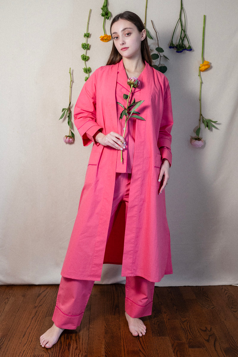 Luxury Lounge Robe - Pink Robe | Denise Rae – denise rae