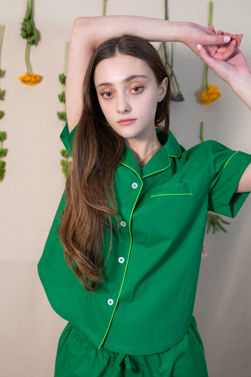 Green Sleeper | Short Sleep set – denise rae